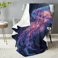 1pc a Jellyfish-Themed Blanket with a Dark HD Print. These Soft And ...