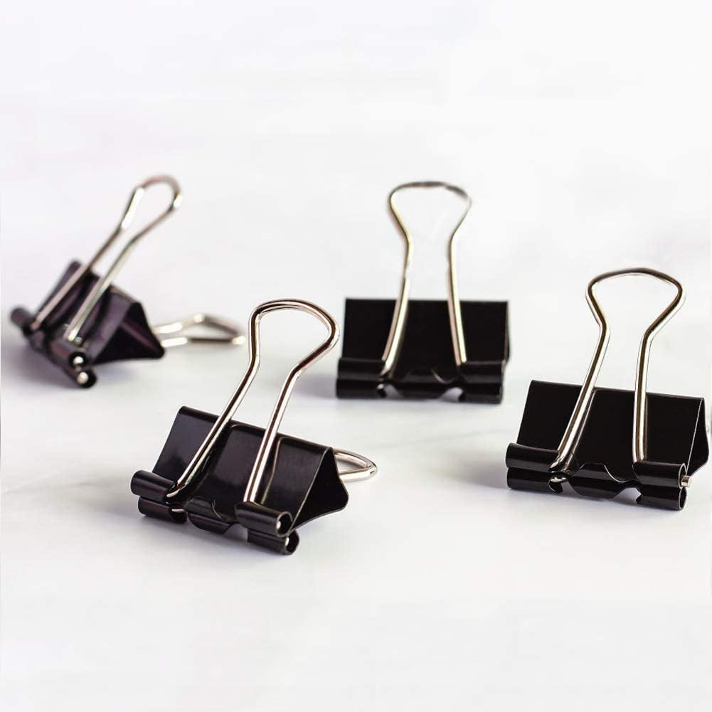 Extra Small Binding Clips 15mm Mini Metal Bulldog Paper Clips Clamp (60 ...