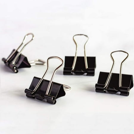 extra small binding clips 15mm Mini Metal Bulldog Paper Clips Clamp (60 ...
