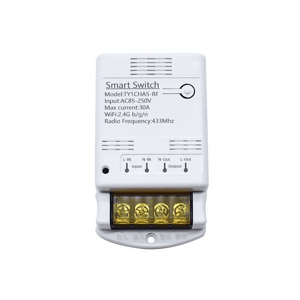 Tuya Wifi 30A Relay Module 85-250V Smart Switch DIY 433MHZ RF ...