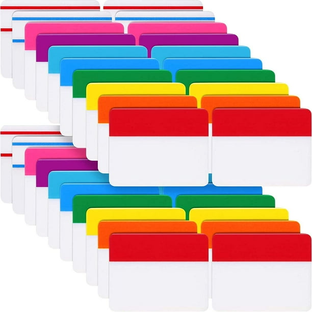 800 Pieces File Tabs Sticky Index Tabs, Writable and Repositionable ...