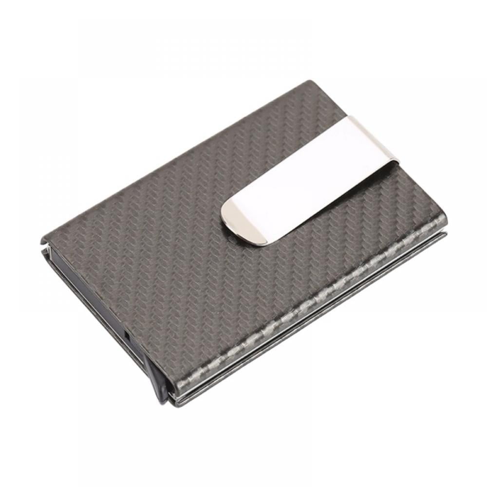 Automatic Pop-Up Credit Card Holder Men Aluminum Alloy Business ID Card ...