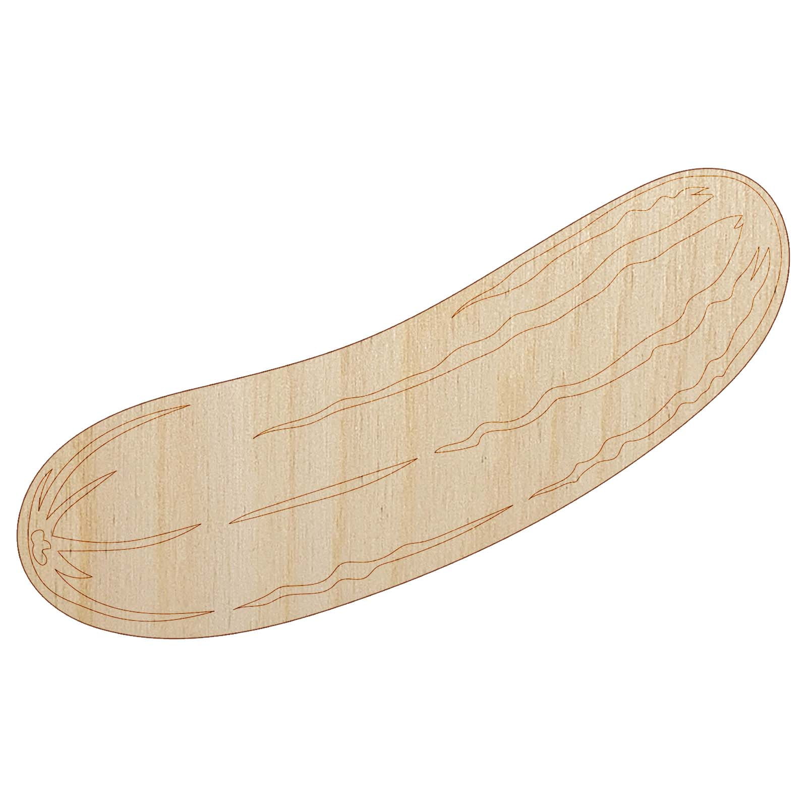 Vegetable Cucumber Wood Shape Unfinished Piece Cutout Craft DIY ...