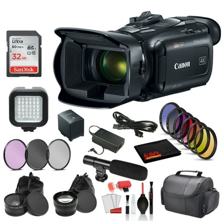 Canon Vixia HF G50 UHD 4K Camcorder (Black) (3667C002) with Accessory ...