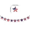 Cififendec 4th of July Star Flag Pattern Pennant Banner, Patriotic Red ...