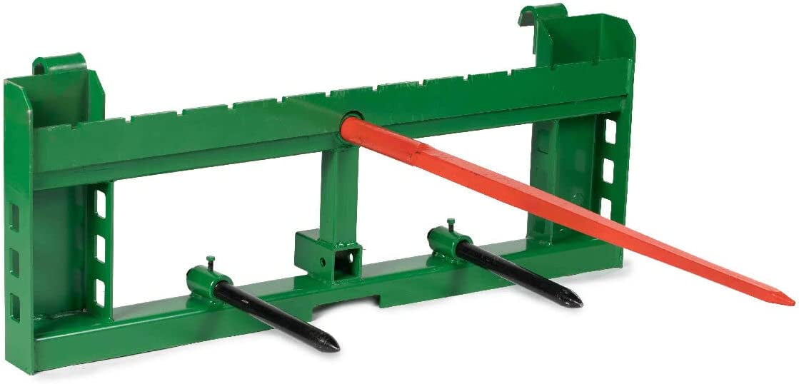 Titan Attachments Hay Frame Attachment, 43” Hay Bale Spear and ...