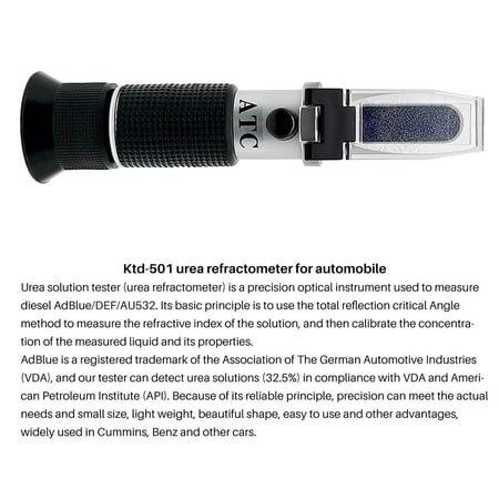 Antifreeze Refractometer Optical Portable Battery Acid Ethylene Glycol ...