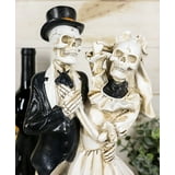 Love Never Dies Wedding Bride And Groom Skeleton Couple In Dancing Pose Figurine - Walmart.com
