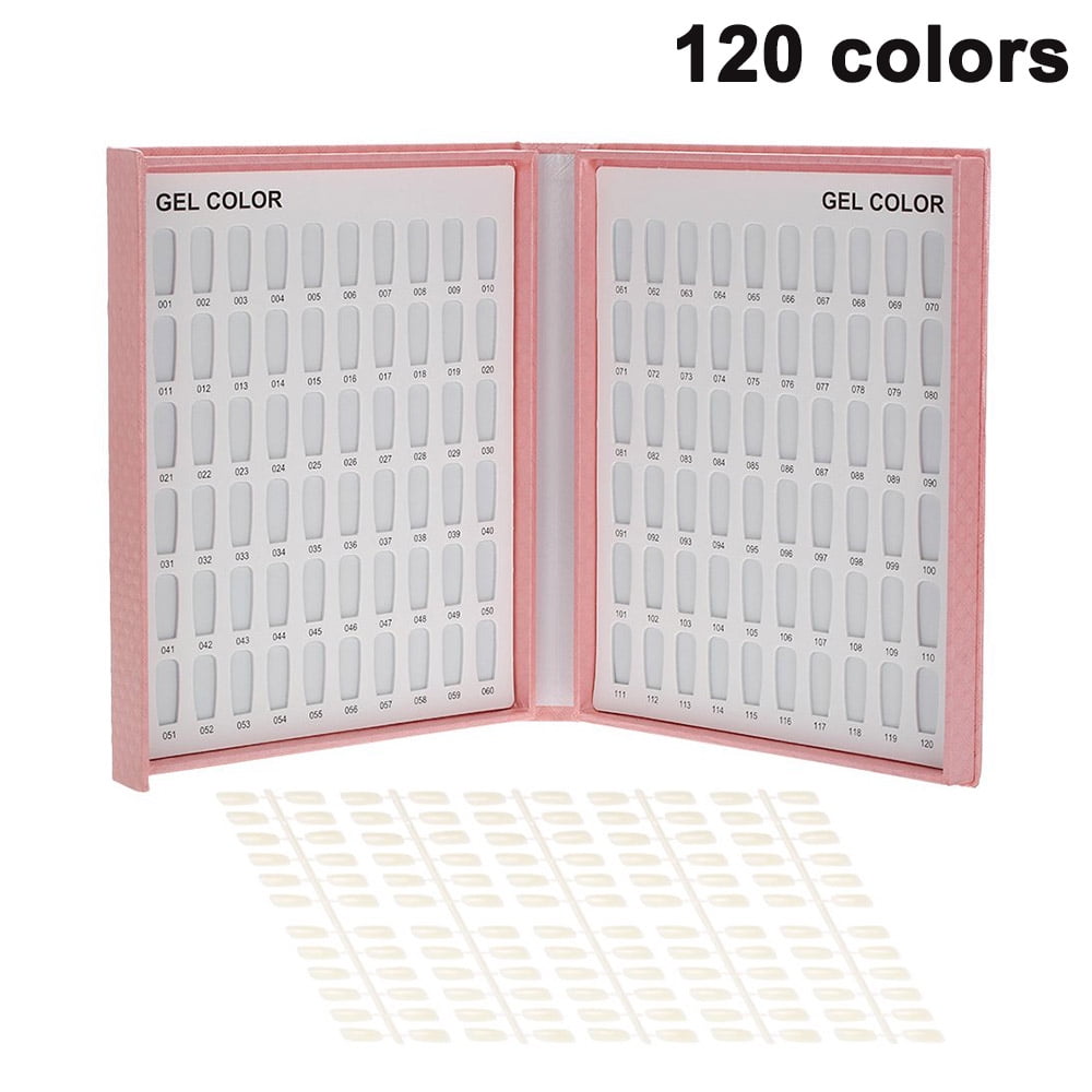 Nail Art Model 120 Color Nail Piece Inlaid Swatch Practice Design Card ...