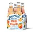 Seagram's Escapes, Peach Bellini, 4 pack, 11.2 fl oz bottles - Walmart.com