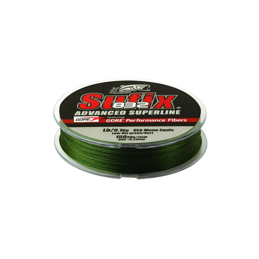 Sufix 832 Advanced Superline Braided Fishing Line 600 yd 80lb Green - Walmart.com - Walmart.com