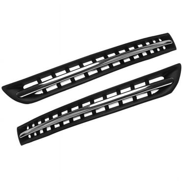 Kojem Front Bumper Upper Center Hood Grill ABS Black Badgeless Mesh ...