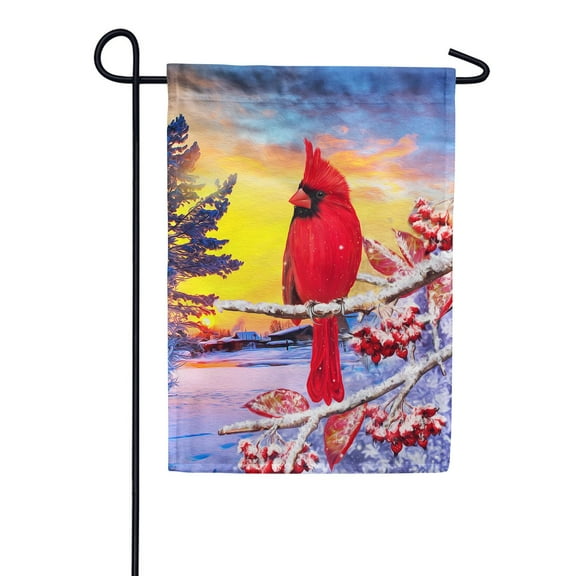 Carson Cardinal Christmas House Flag, 28 x 40 inch Double Sided, Merry ...