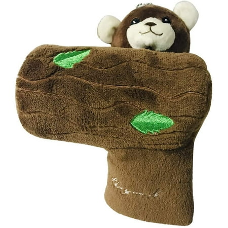 #N/A Plush Bear Golf Headcover, Putter Head Protection Lovely Animal ...
