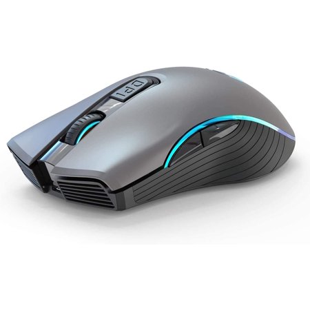 Wireless Mouse Rechargeable Optical Mouse with USB Receiver Portable ...