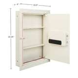 Paragon Safes In-Wall Safe with Digital Keypad and 2 Override Keys ...