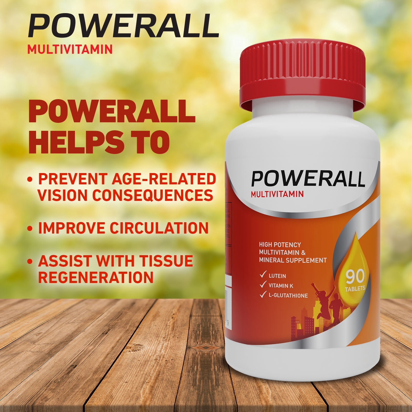Buy POWERALL Adult Multivitamin for Men and Women, Immunity Support ...