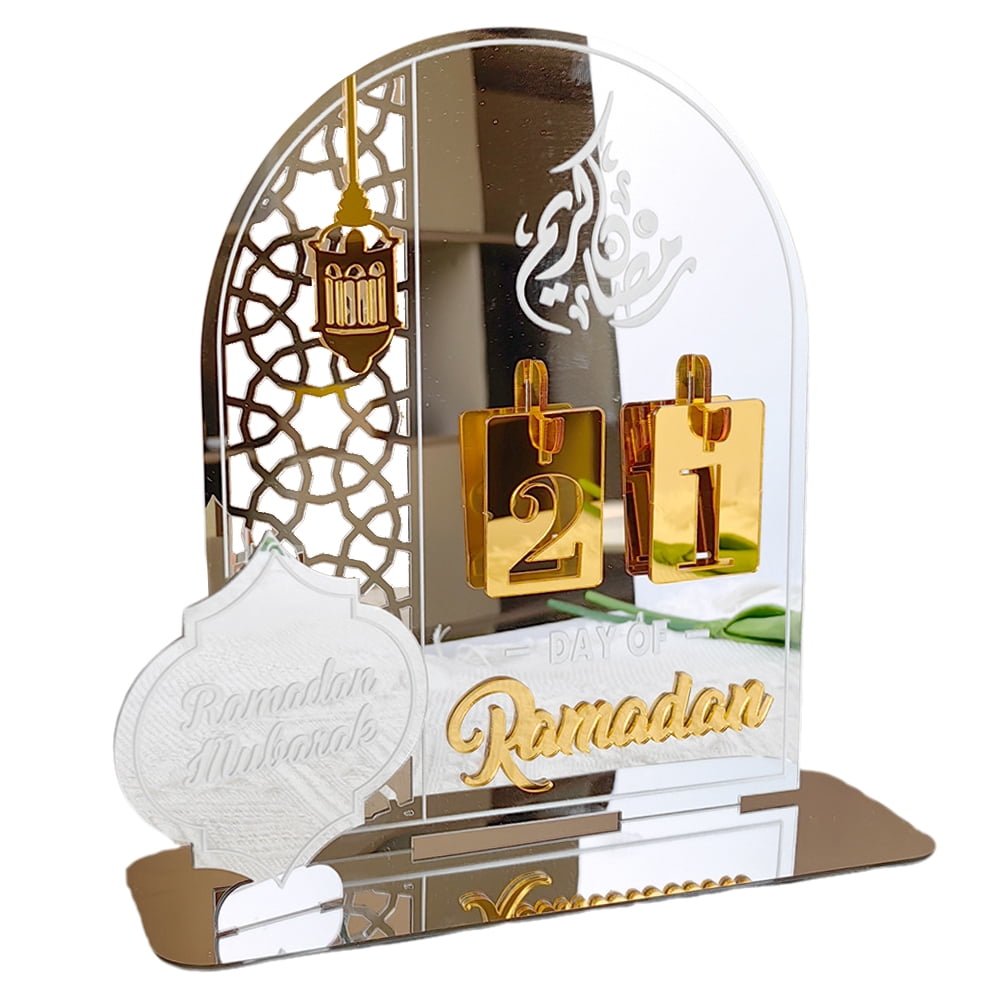 Calendario Musulmán Islámico Con Acrílica Eid Mubarak Número Reemplazo ...