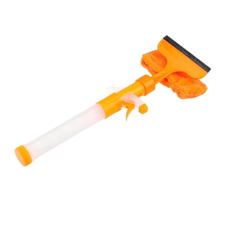 Carevas Window Squeegee Multi-Purpose Window Scrubber Double Sided Shower Squeegee with Water ...