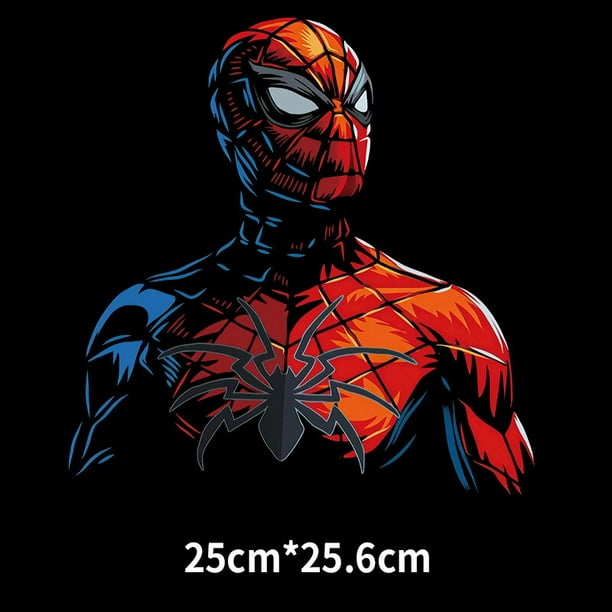 NEW Marvel Spiderman Iron Man Hulk Cartoon Thermal Stickers for Clothes ...