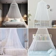 TSV White Mosquito Net, Mesh Bed Canopy, Size Fit to Twin-Full Bedroom ...