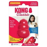 Small KONG Classic Dog Play and Chew Toy, Red - Walmart.com