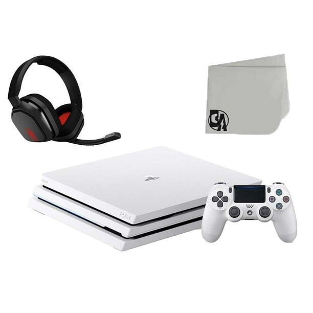 Sony PlayStation 4 Pro Glacier White 1TB Gaming Console with Astro A10 ...