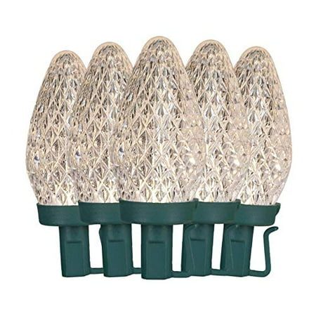 GE StayBright 50-Count 24.5-ft Sparkling Warm White C9 LED Plug-In ...