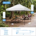 CROWN SHADES 10x10 Pop Up Canopy, Patented Center Lock, One Push ...