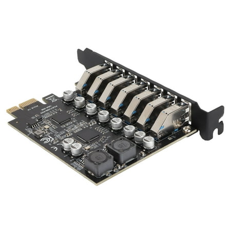 PCI Express Expansion Card, Stable Power Wide Compatibility 7 Port PCIE ...