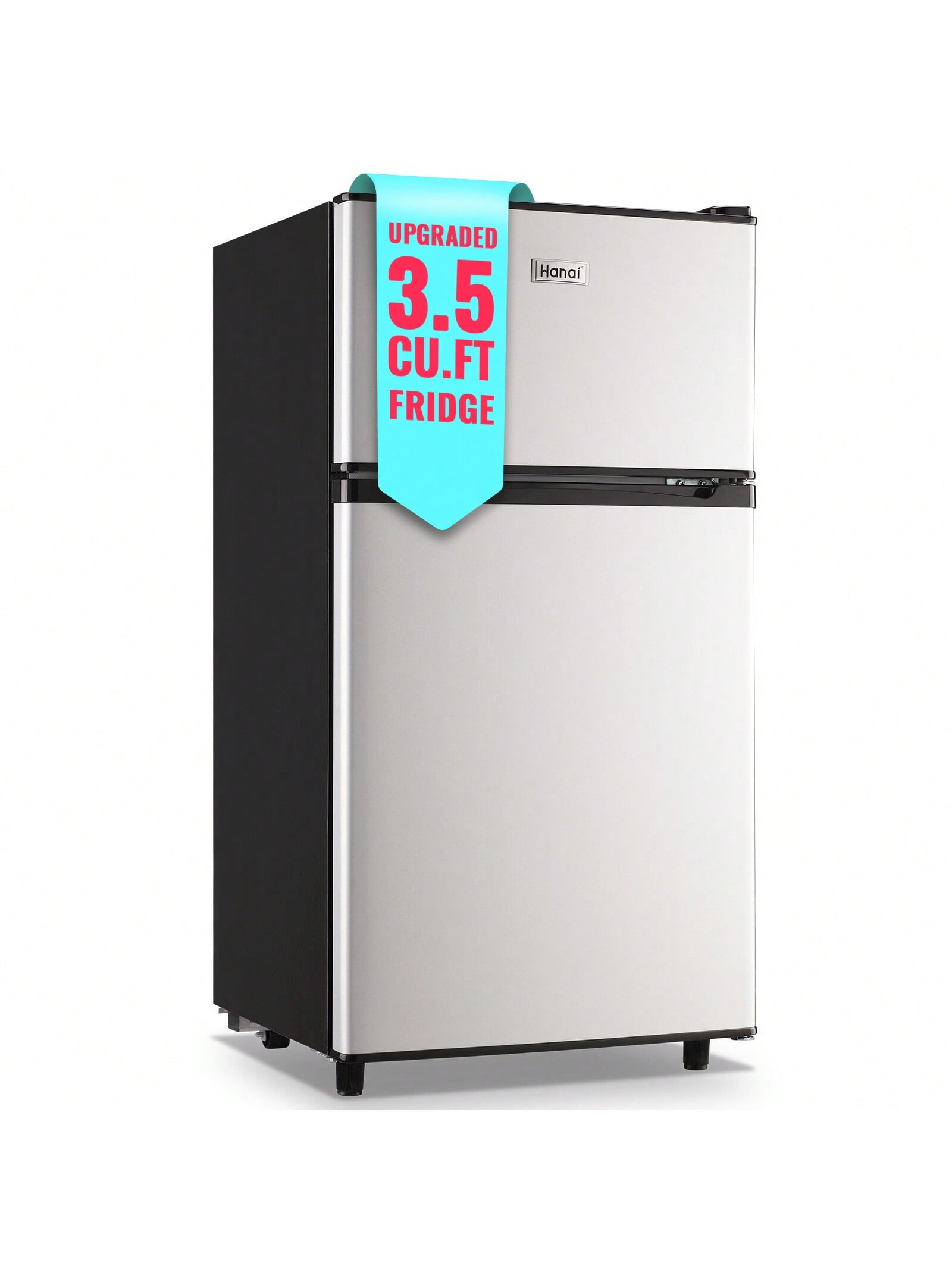 WANAI Small Refrigerator With Freezer 3.5 Cu.Ft Mini Fridge With ...