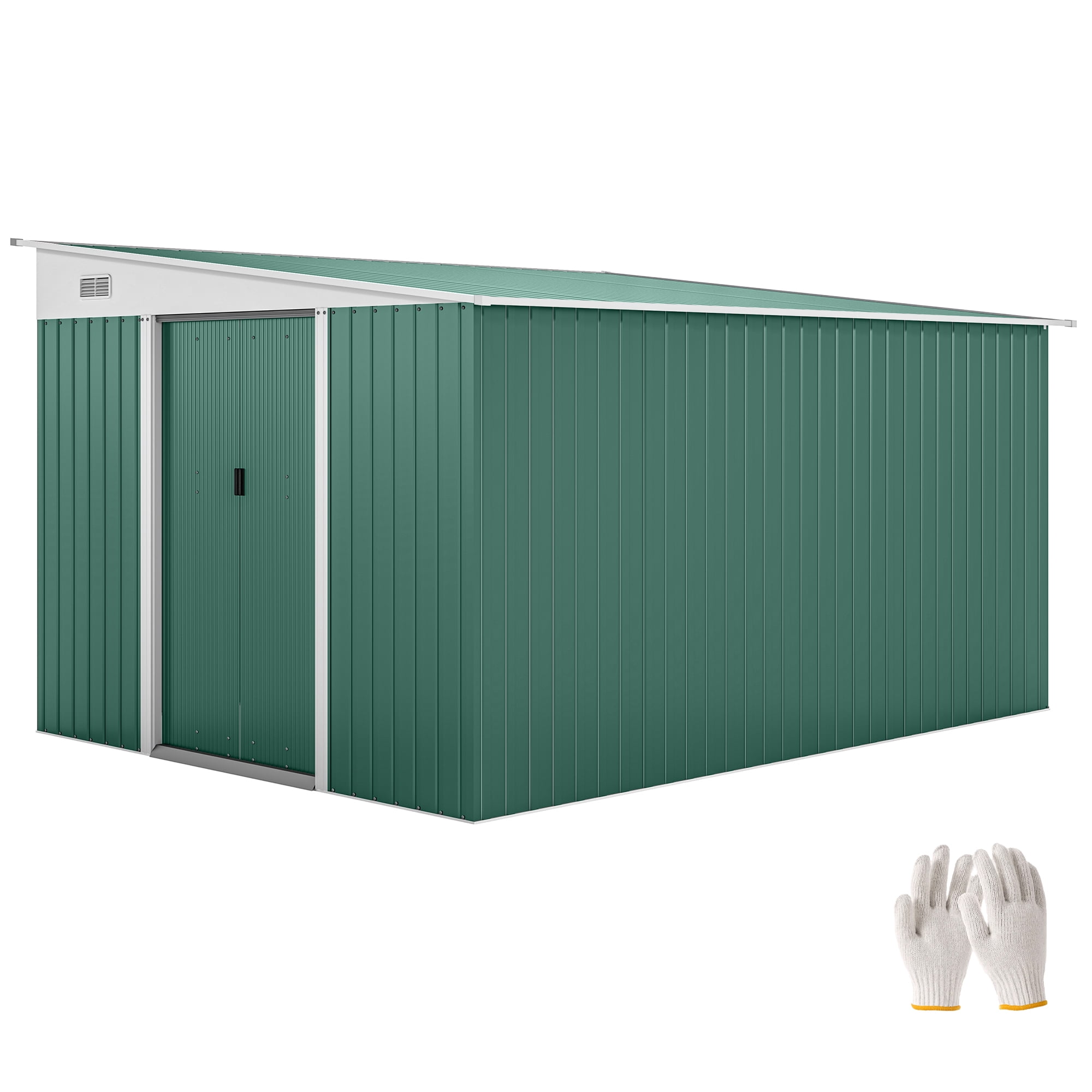 Click here for Outsunny 11 X 9 Steel Garden Storage Shed  Outdoor... prices
