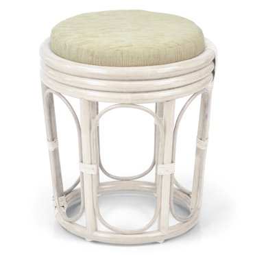 Baxton Studio Elgon Modern Bohemian Natural Brown Rattan Footstool ...