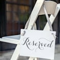 Ritzy Rose Set of 2 Reserved Signs Slate on White Paper with Gray ...