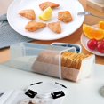Plastic Bread Box with Sealing Lid and Tray, Bread Storage Box ...