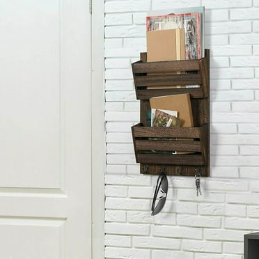 Linon Four Slot Wall Mailbox, Copper Cross Hatch, Assembled - Walmart.com