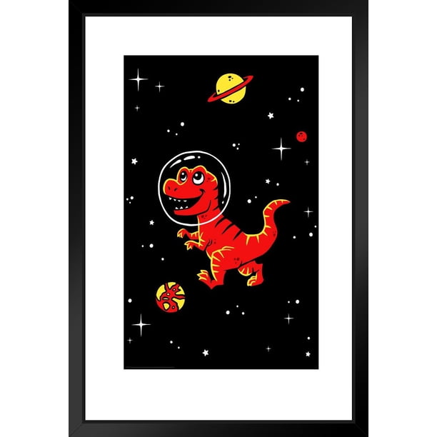 Red Tyrannosaurus Rex Dinos in Space Dinosaur Decor Dinosaur Pictures ...