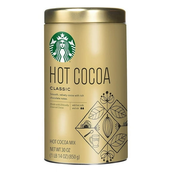 Starbucks Classic Hot Cocoa, Rich Velvety Cocoa with Real Dark ...