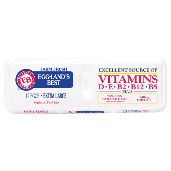 Eggland's Best Large White Eggs, 12 Count - Walmart.com