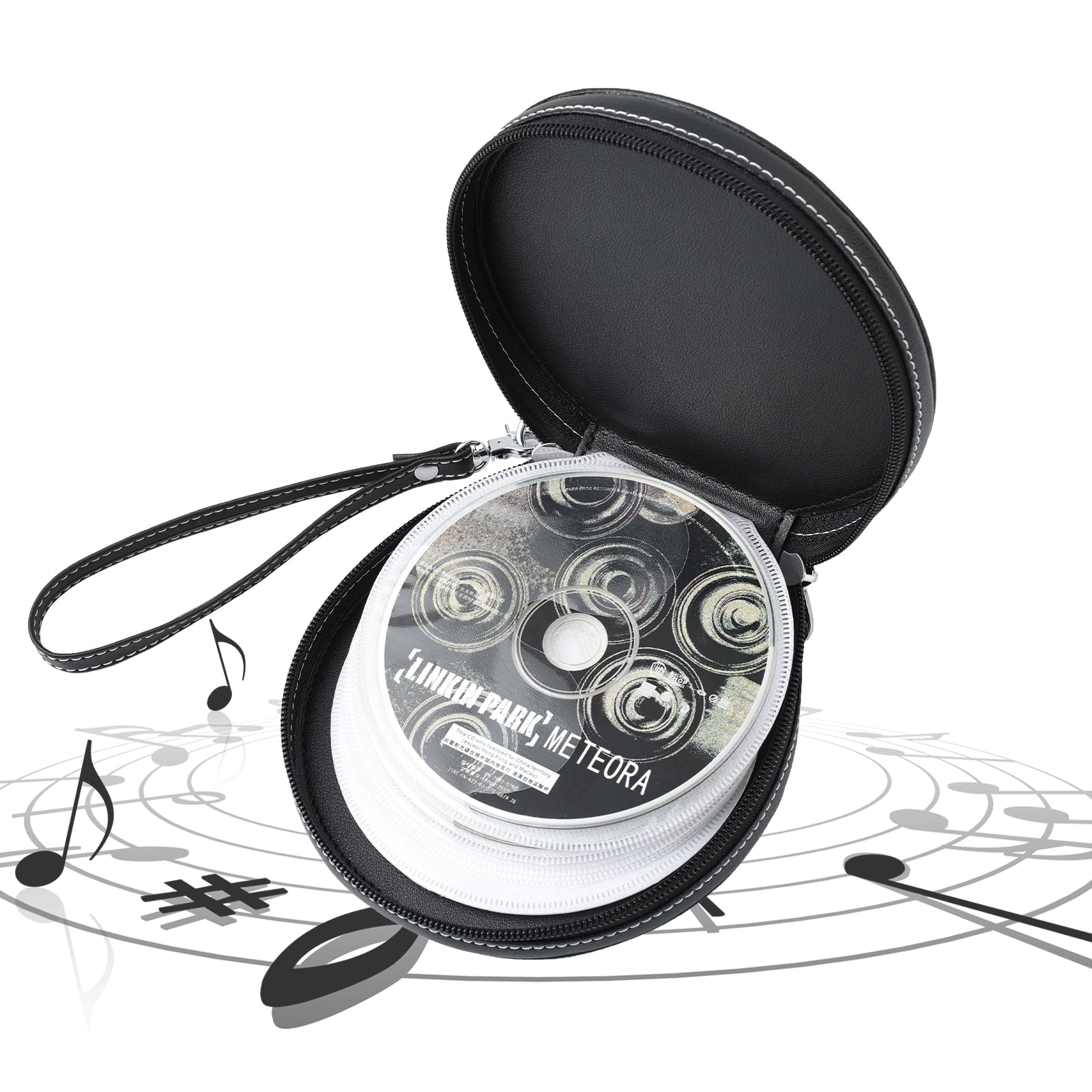 Portable 20 Capacity CD Storage Case Bag,VCD/ DVD Disc Holder Small ...