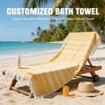 75D Double-Sided Soft Beach Towel with Custom Embroidered Letters for ...