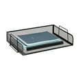 Mind Reader Stackable Metal Mesh Tray File Organizer, Black - Walmart.com