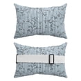 Abstract Flower Branch Outdoor Pillow for Chaise Lounge Chair,Head ...