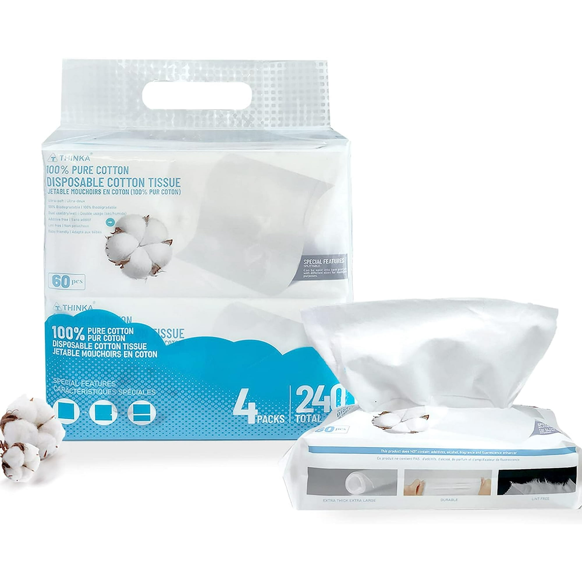 Click here for Thinka 100 Pure Cotton Tissues - Soft  Gentle  And... prices