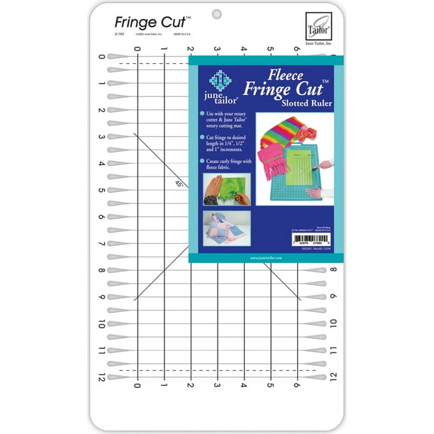 June Tailor Fringe Cut Slotted Ruler -6"X12" - Walmart.com