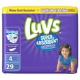 Luvs Super Absorbent Leakguards Newborn Diapers Size 4 29 count ...