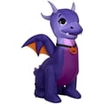 Airblown Yard Inflatables Halloween Light Baby Purple Dragon SM ...