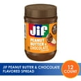 Jif Peanut Butter And Chocolate Spread, 15 oz, 12 Pack, Creamy, Smooth ...