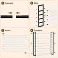 8-Tier Tall Shoe Rack, Stackable Zero-Wobble Metal Frame with Screw ...
