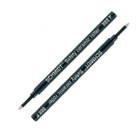 Schmidt German Roller Pen Black Refill Safety Ceramic Roller 888 F (2 ...